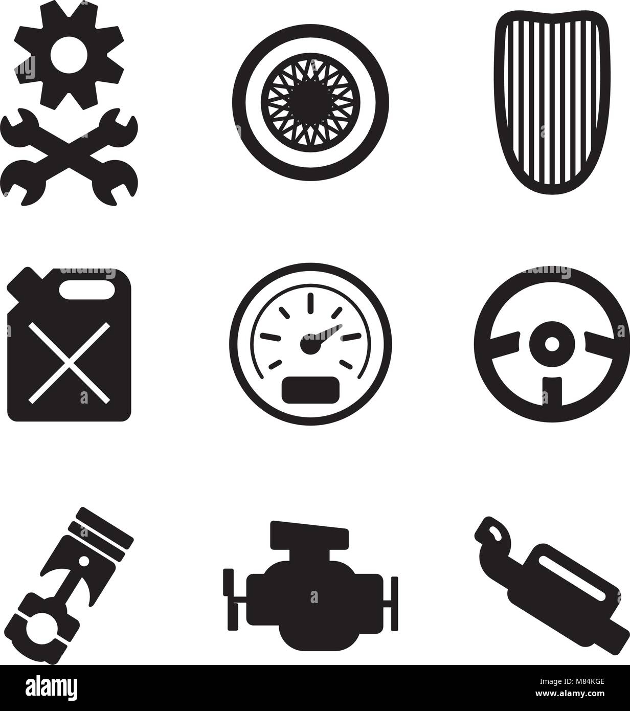 Hot Rod Symbole Stock-Vektorgrafik - Alamy