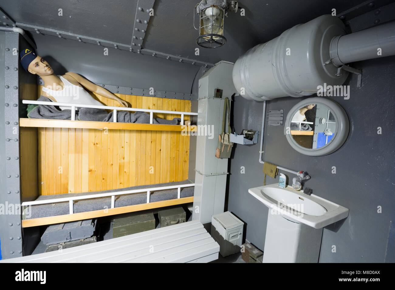 MAMERKI, Polen - 31. Mai: Replik der Crew Room von U-BOOT in deutschen ...