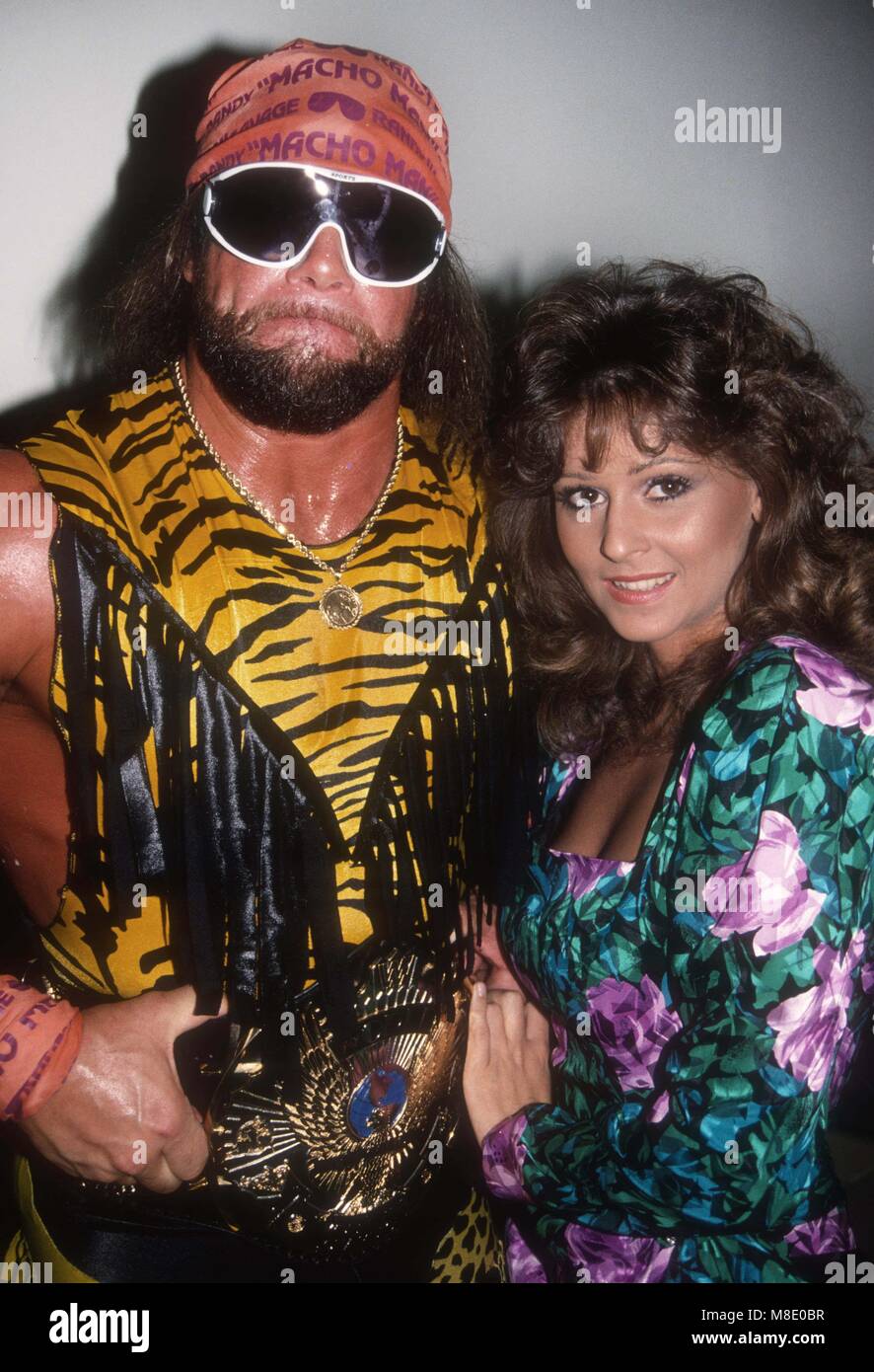 'Macho Man' Randy Savage und sein Manager Miss Elizabeth 1991 Foto von ...