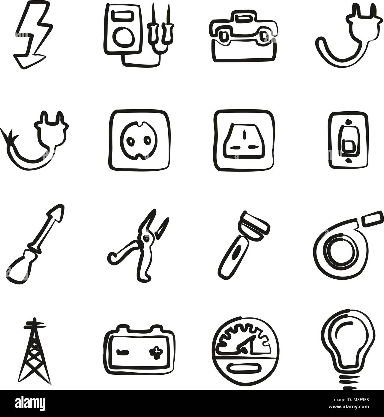 Electrician Icon Stockfotos & Electrician Icon Bilder - Alamy