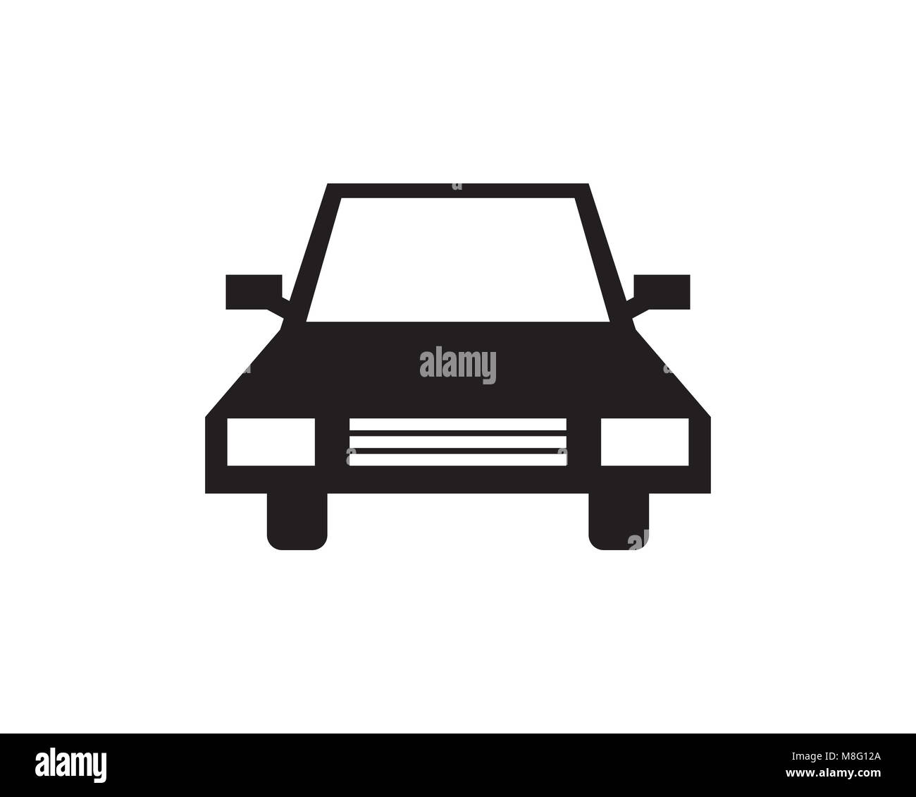 Ist ein Symbol, das die Automobilindustrie ein Auto symbolisiert ...