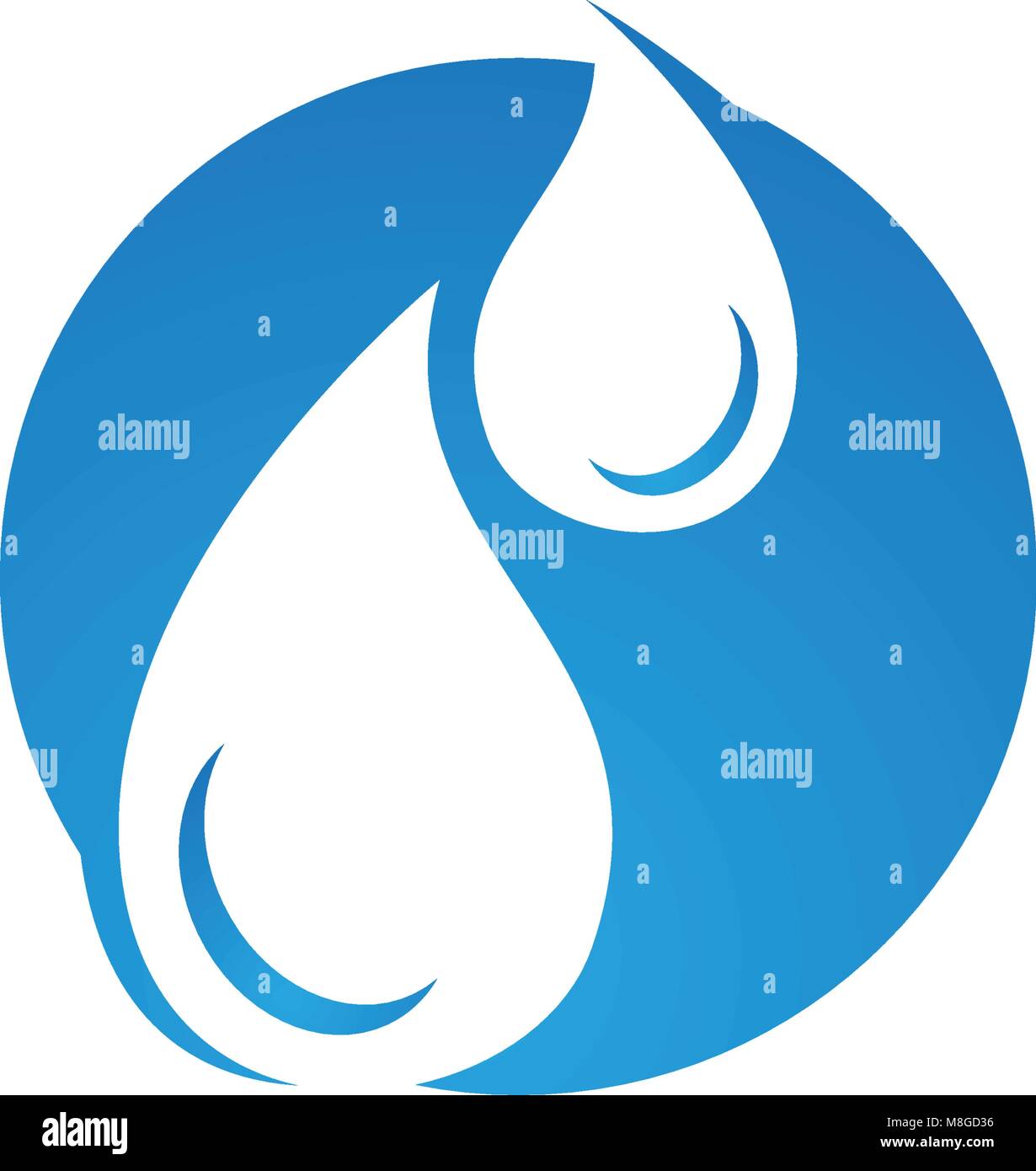 Wasser Natur Logos und Symbole Vorlage Symbole app Stock-Vektorgrafik ...