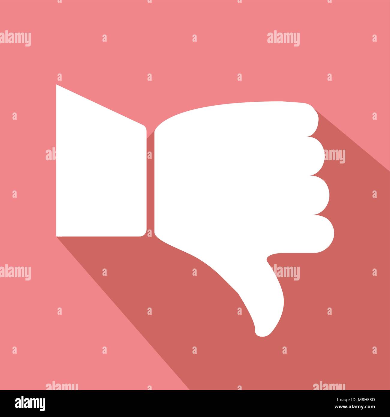 Design Vektor der Daumen nach unten Symbole Stock-Vektorgrafik - Alamy