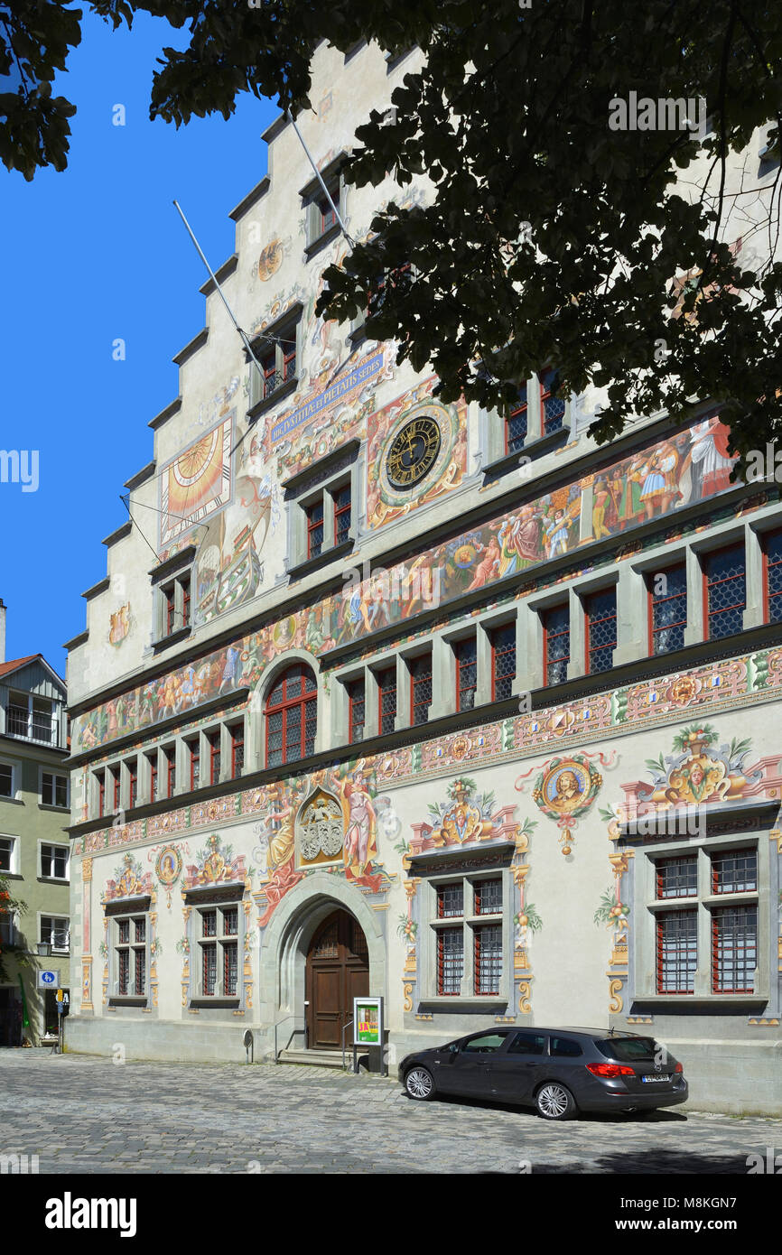 Altes Rathaus im Zentrum der Insel Stadt Lindau im Bodensee ...