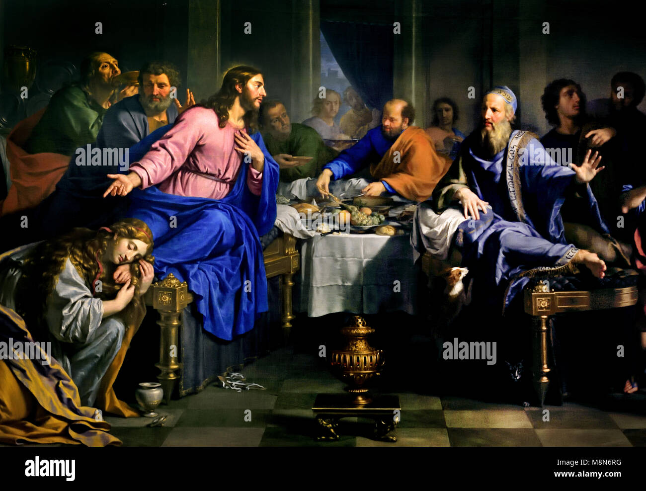 Das Mahl bei Simon der Pharisäer 1656 Philippe de Champaigne Brüssel ...