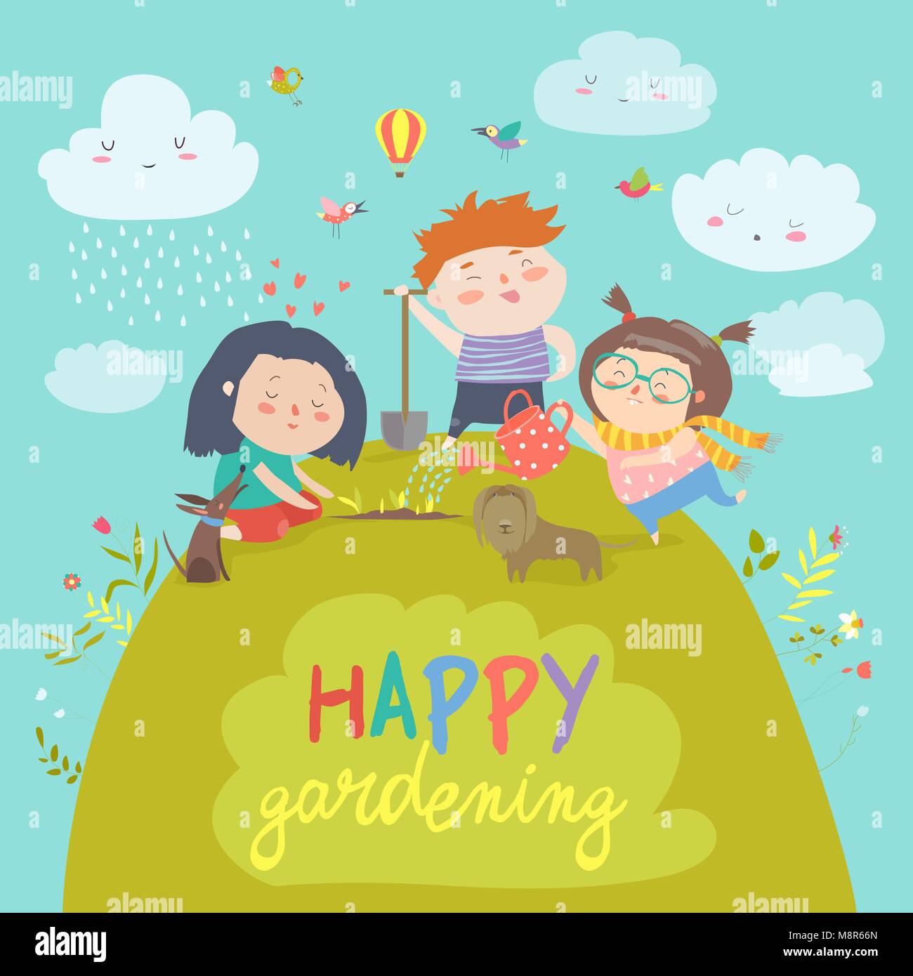 Wasser kinder Stock-Vektorgrafiken kaufen - Alamy