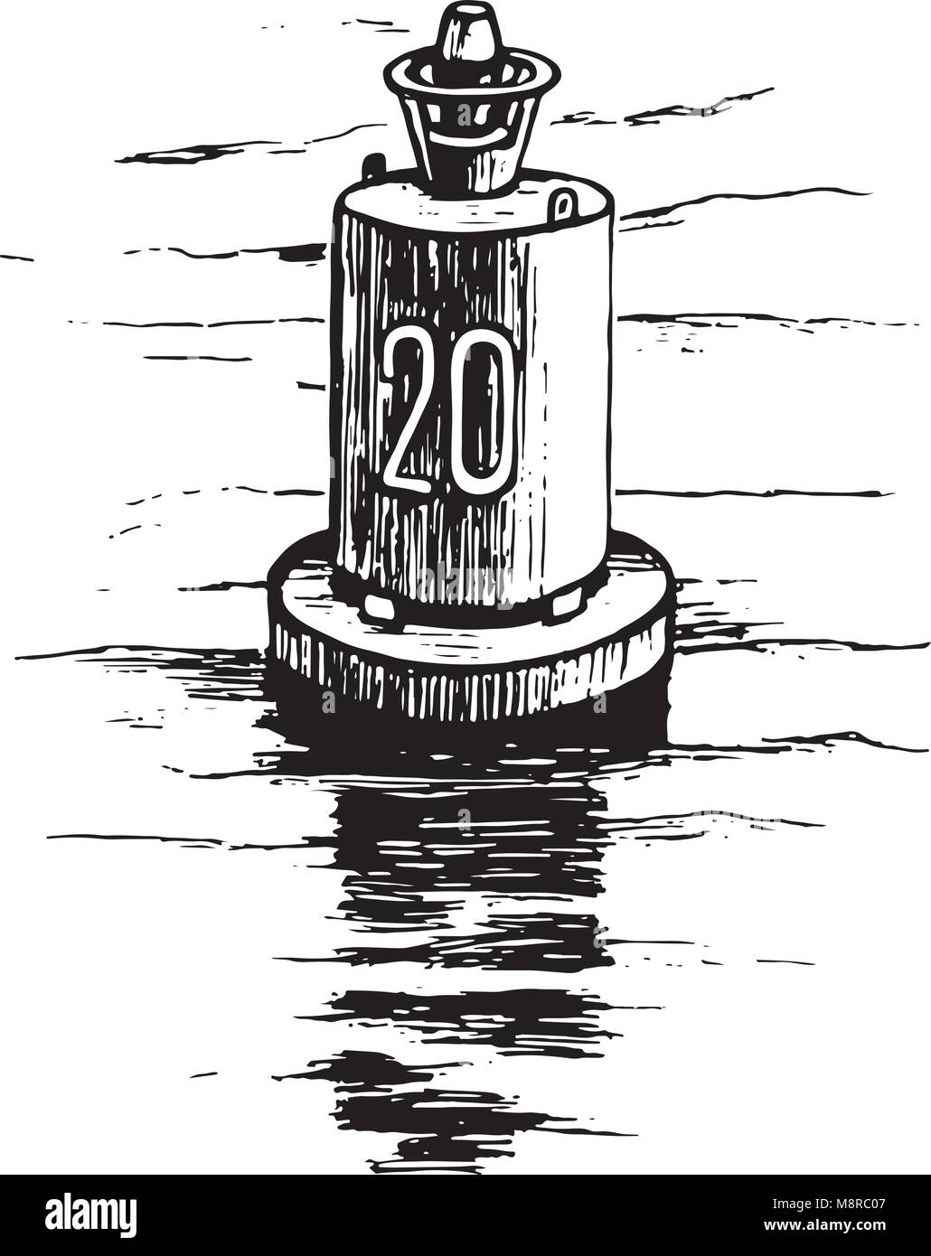 Navigationszeichen boje Stock-Vektorgrafiken kaufen - Alamy