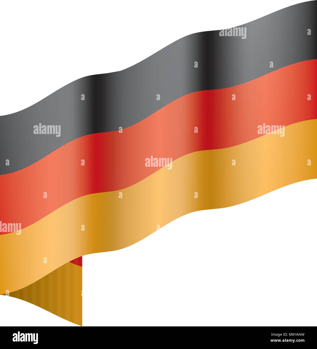 Deutschland Fahne, Vector Illustration Stock-Vektorgrafik - Alamy