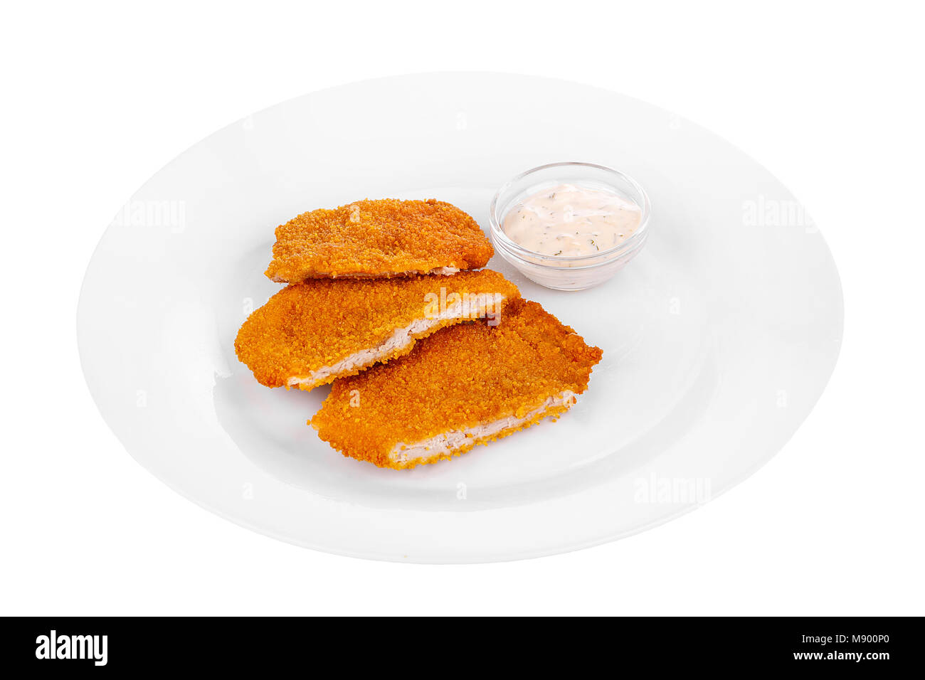 Schnitzel ist in Stücke von Huhn, Schwein, Fleisch, gegrillt, Grill ...