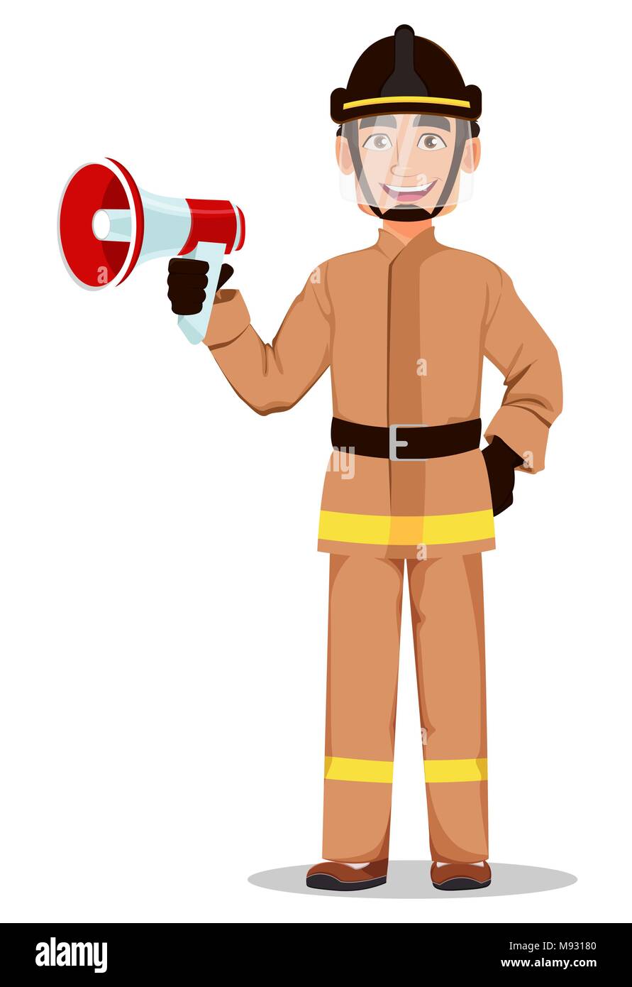 Cartoon Feuerwehrmann Stockfotos und -bilder Kaufen - Alamy