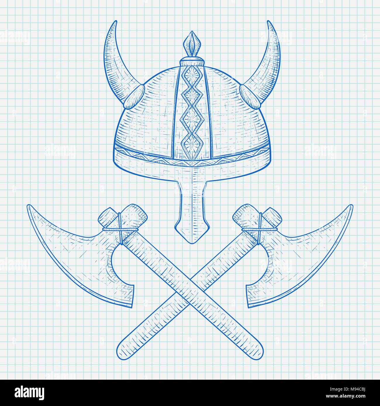 Wikinger Skizze Einfach VIKINGS | Set Of 9 – Wil Shrike Art