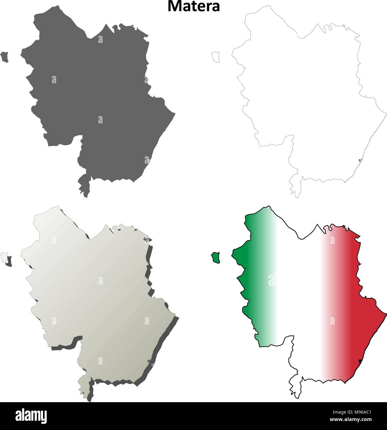 Mappa di matera Stock-Vektorgrafiken kaufen - Alamy