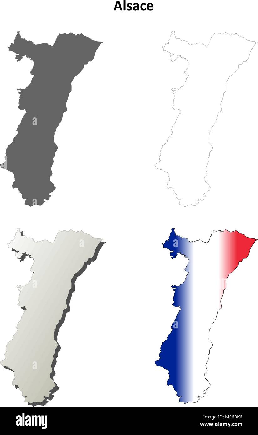 Elsass region karte Stock-Vektorgrafiken kaufen - Alamy