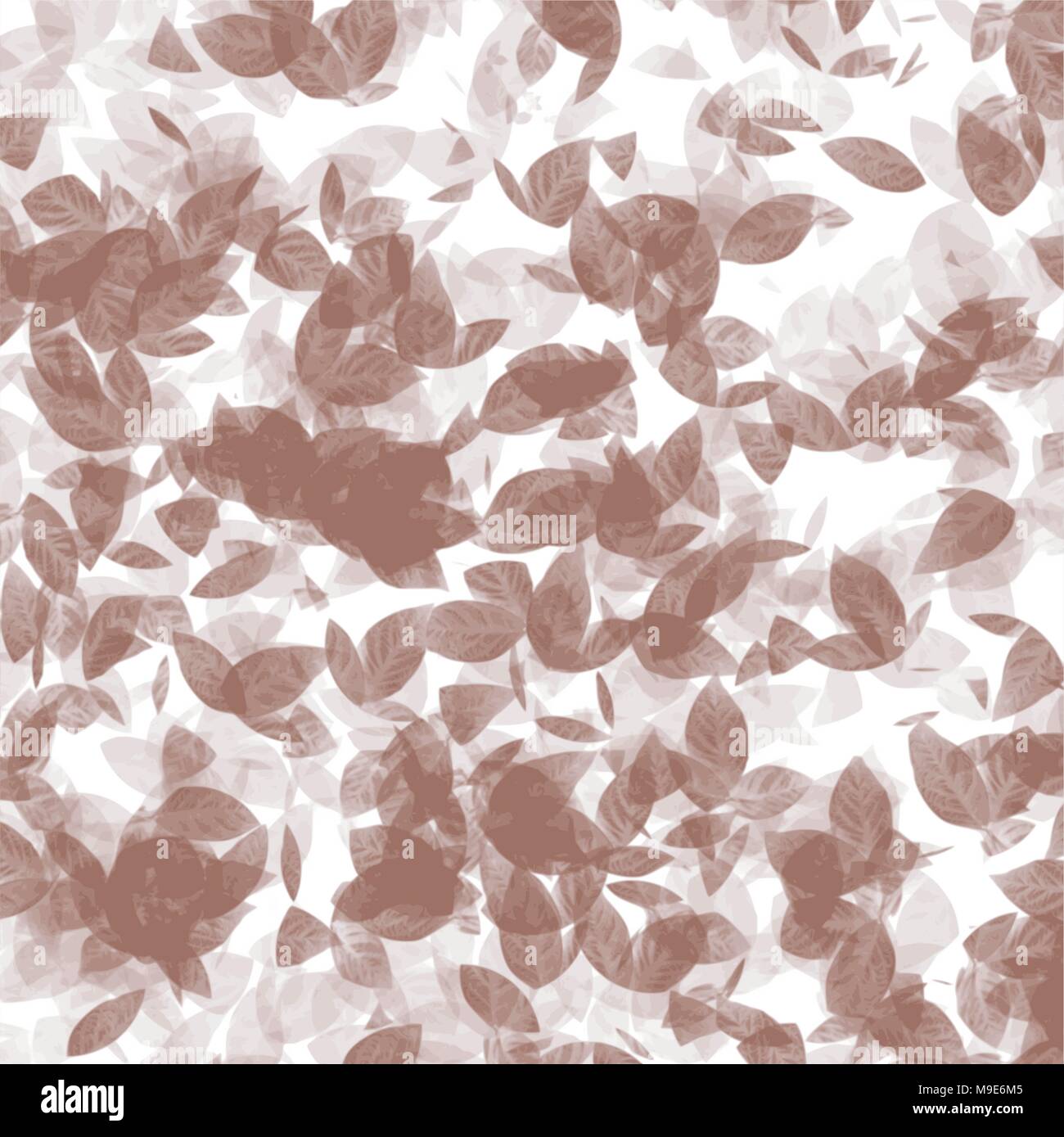 Braun aquarell Blatt retro Hintergrund Muster, Vector Illustration ...