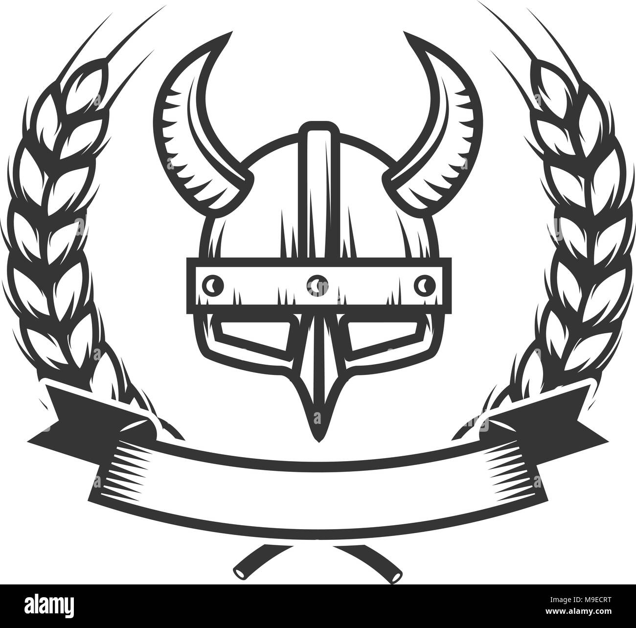 Ritter. Emblem Vorlage mit mittelalterlichen Ritter Helm. Design ...
