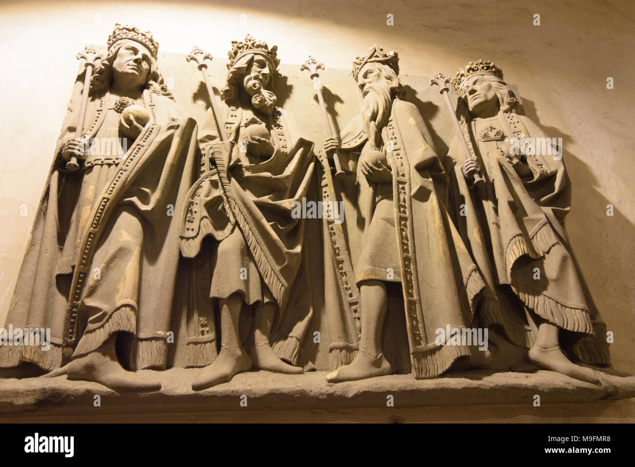 Speyer: Dom (Kathedrale), Krypta (Krypta), Relief mit der Darstellung ...