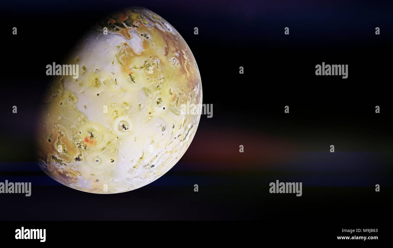 Mond Io, Satelliten des Planeten Jupiter Stockfotografie - Alamy