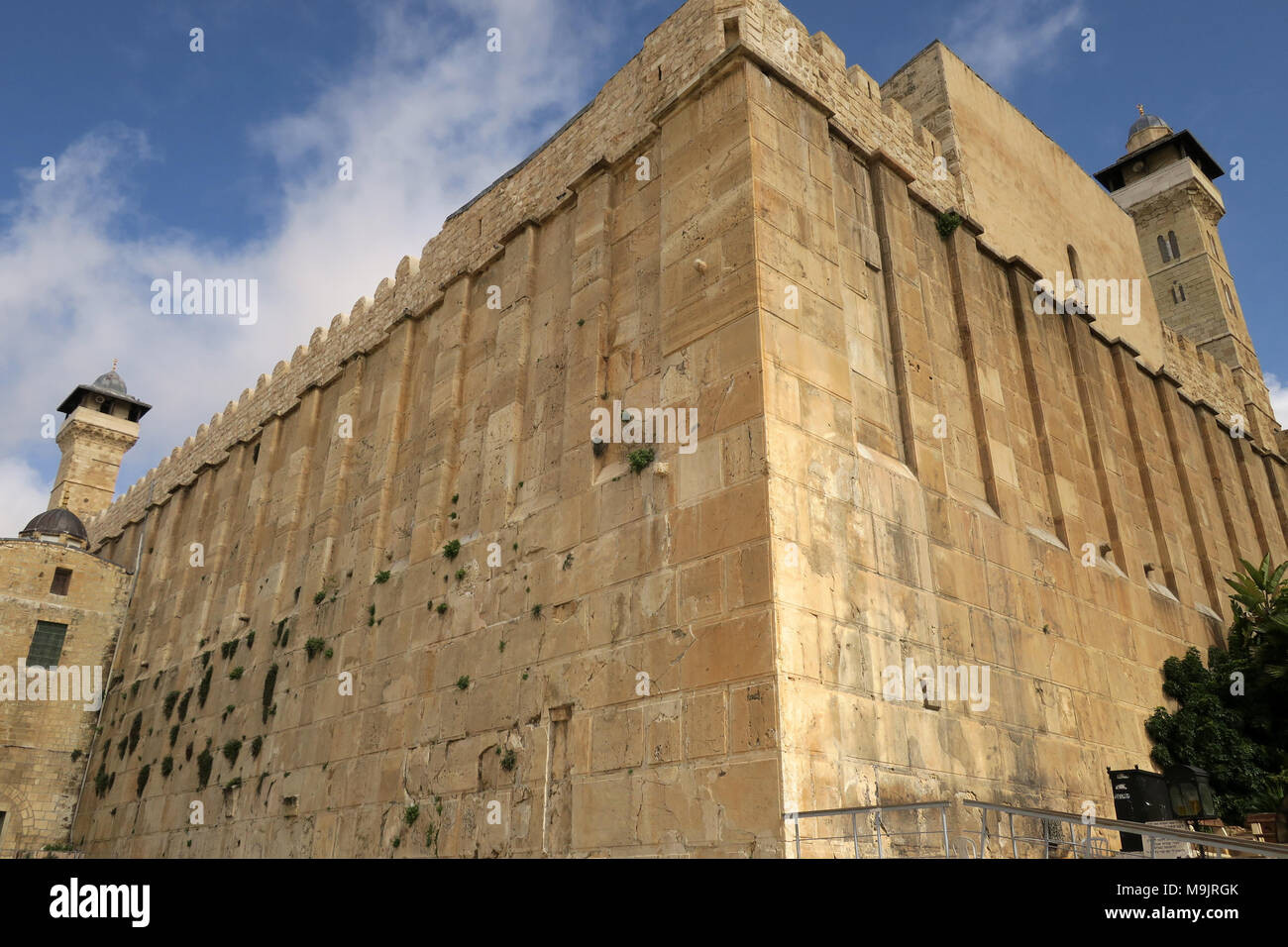 Höhle der Patriarchen in Hebron, Grab von Abraham mit Minaretten ...