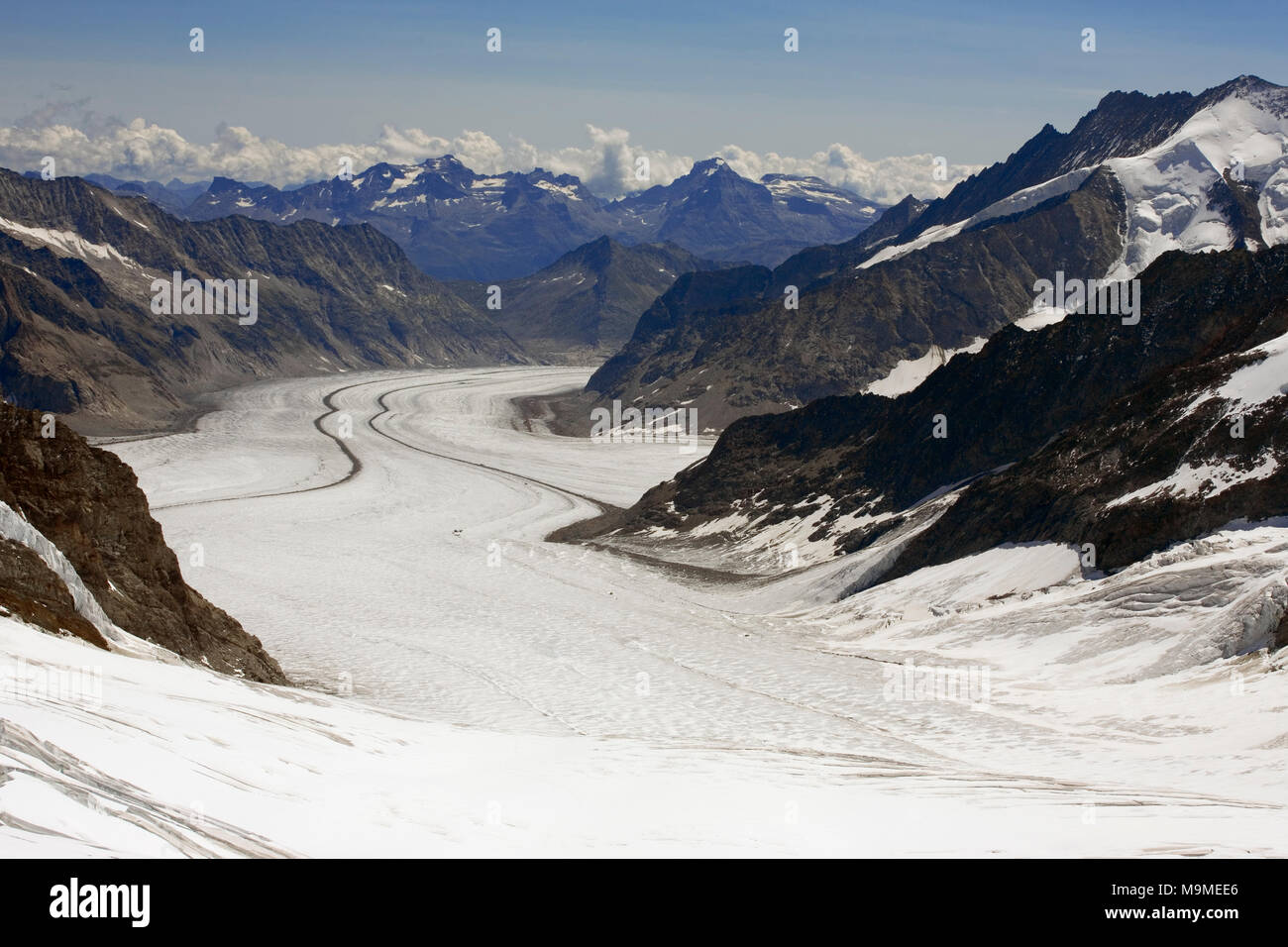 Konkordiaplatz, dem Zusammenfluss von drei großen Gletscher der Große ...