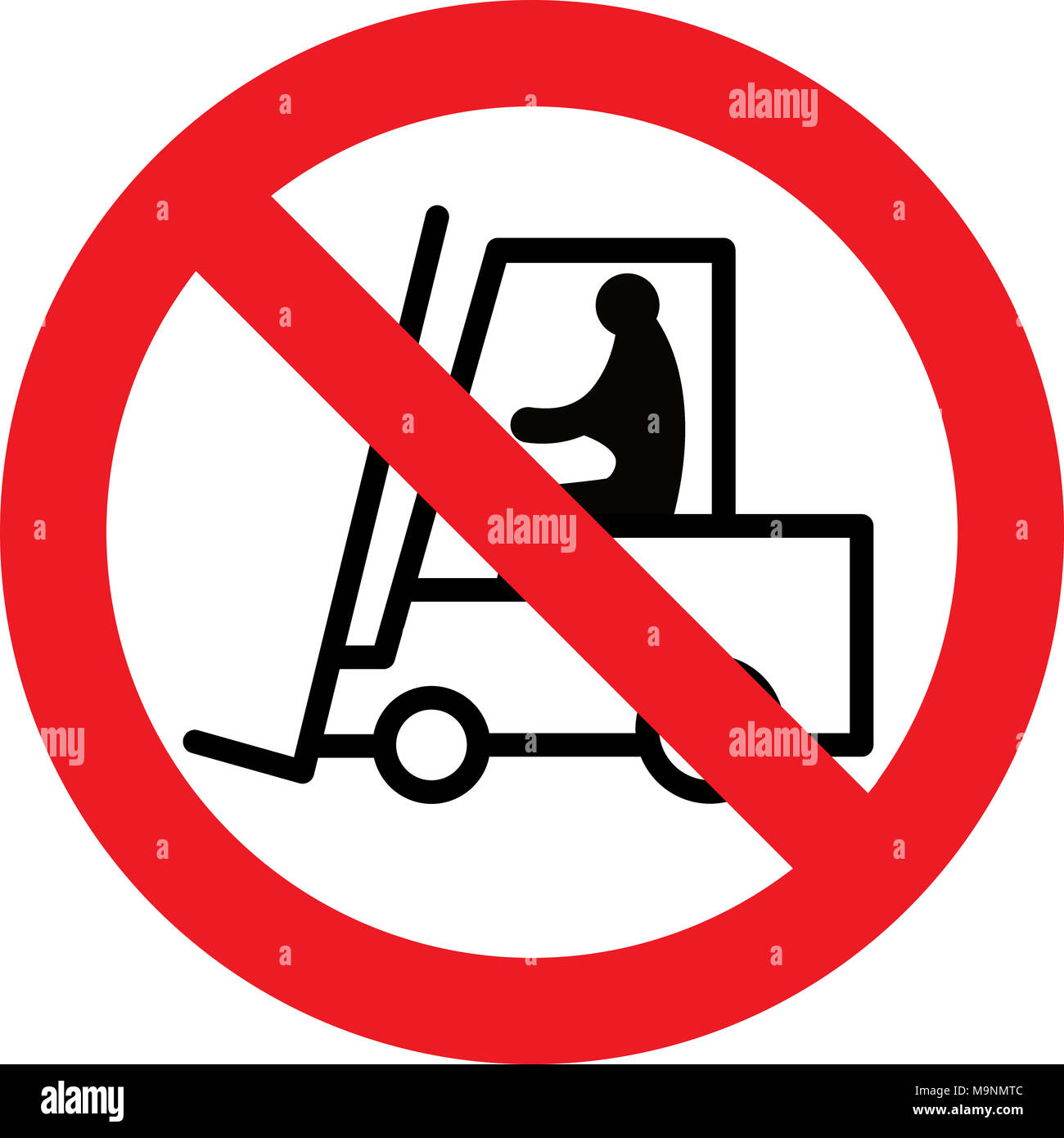 Gabelstapler warnschild -Fotos und -Bildmaterial in hoher Auflösung – Alamy