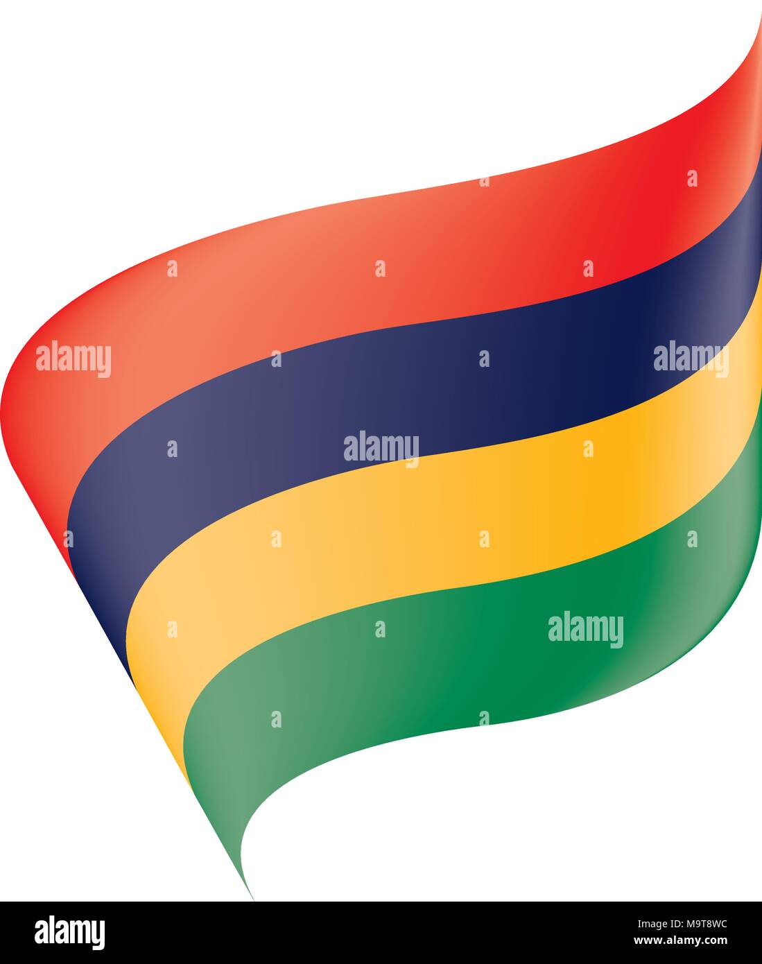 Flag of the mauritius Stock-Vektorgrafiken kaufen - Alamy