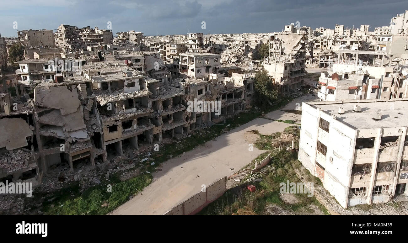 Damascus Aerial View Syria Stockfotos und -bilder Kaufen - Alamy