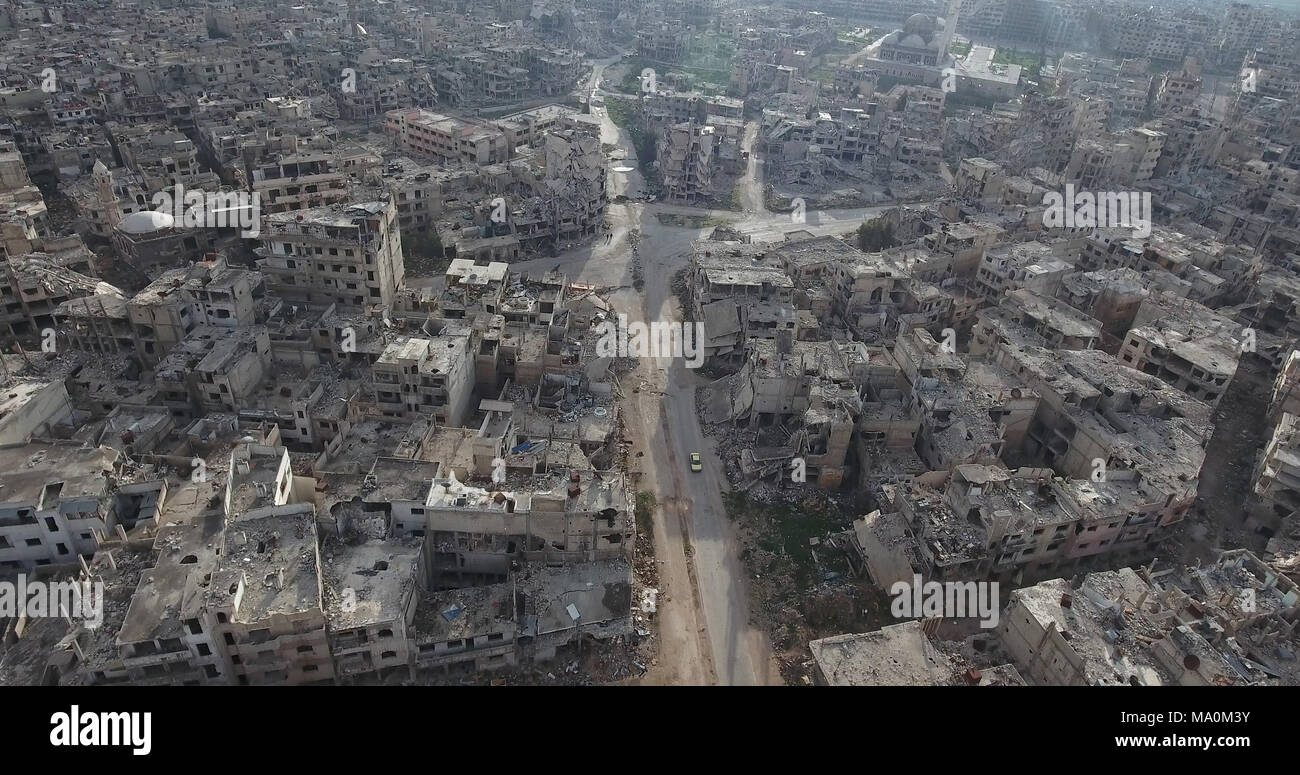 Damascus Aerial View Syria Stockfotos und -bilder Kaufen - Alamy