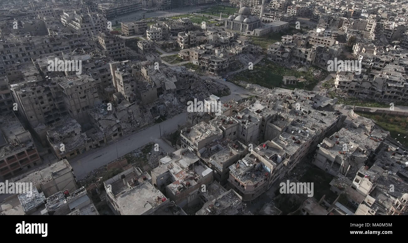 Damascus Aerial View Syria Stockfotos und -bilder Kaufen - Alamy