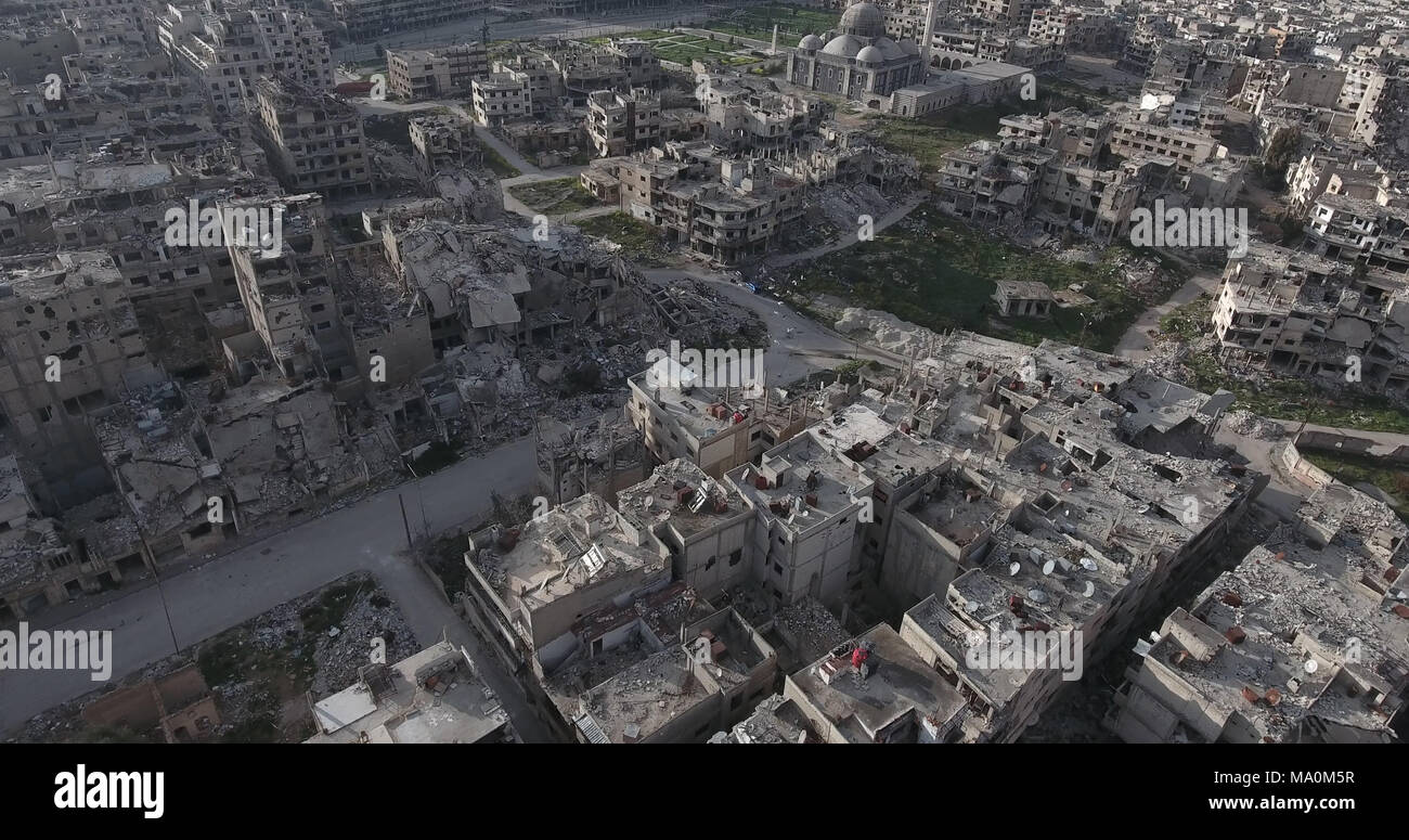 Damascus Aerial View Syria Stockfotos und -bilder Kaufen - Alamy