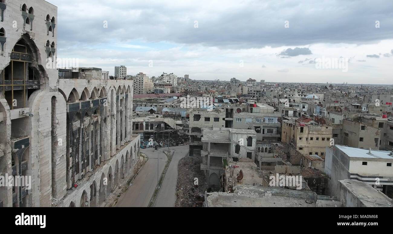 Damascus Aerial View Syria Stockfotos und -bilder Kaufen - Alamy