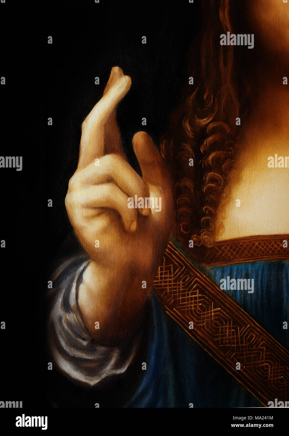 Christus segen retter welt öl kunst -Fotos und -Bildmaterial in hoher Auflösung – Alamy