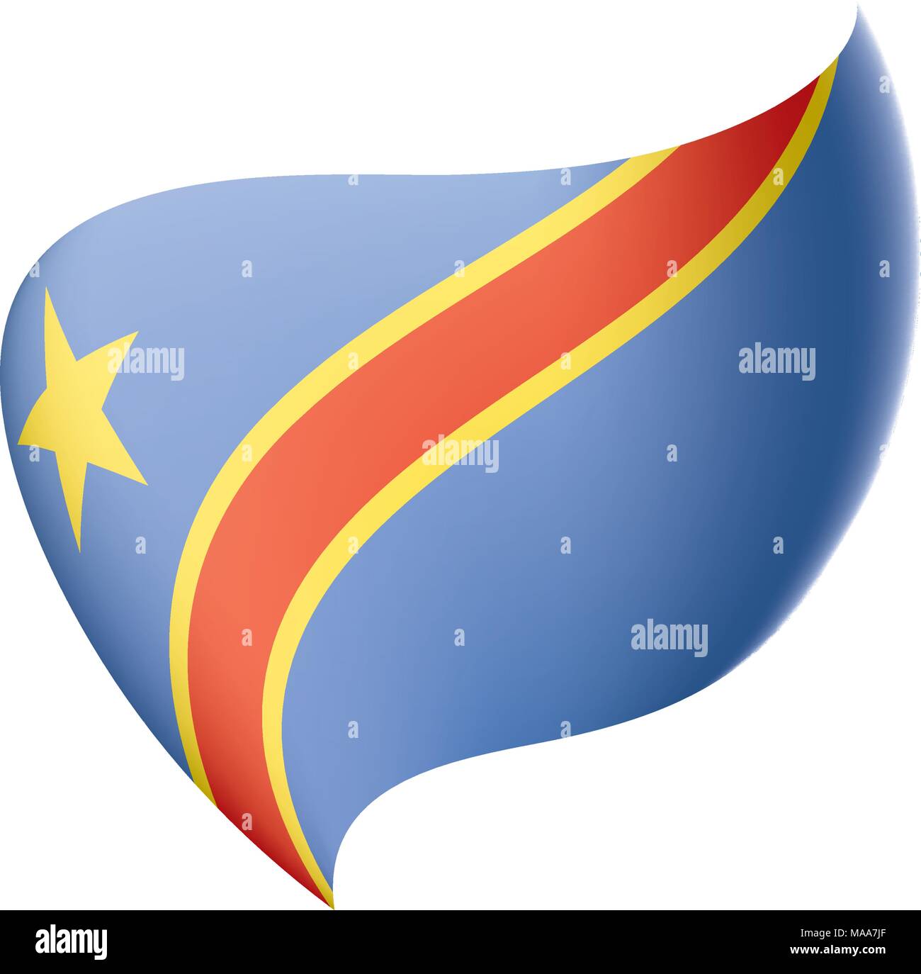 Demokratische republik der kongo nationalflagge Stock-Vektorgrafiken ...