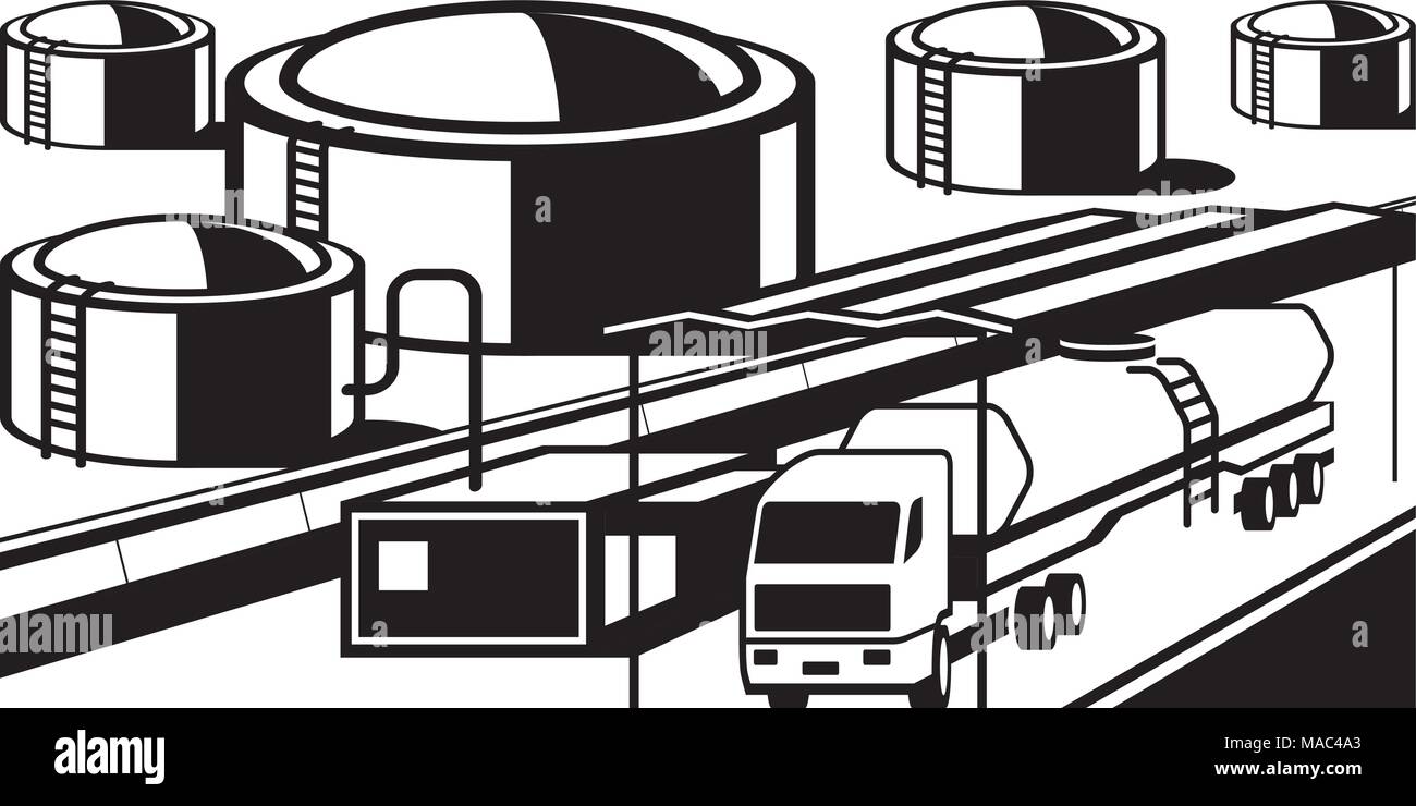 Oil Tank Truck Icon Stockfotos und -bilder Kaufen - Alamy