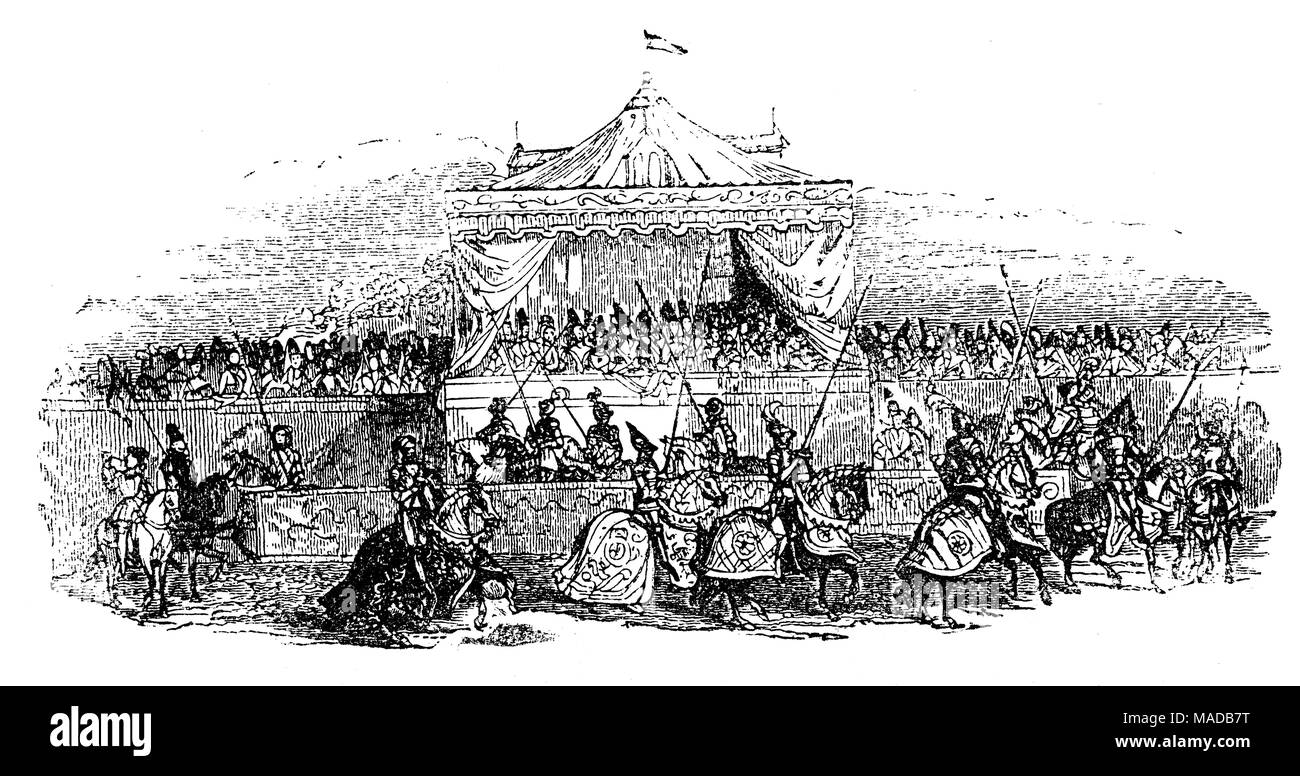 Ritterturnier im mittelalter Stockfotos und -bilder Kaufen - Alamy