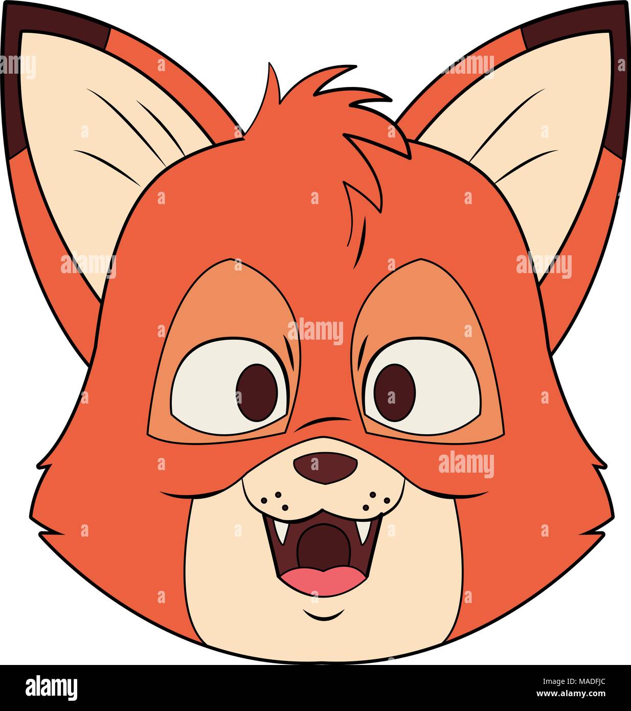 Cartoon Happy Fox Stockfotos und -bilder Kaufen - Alamy