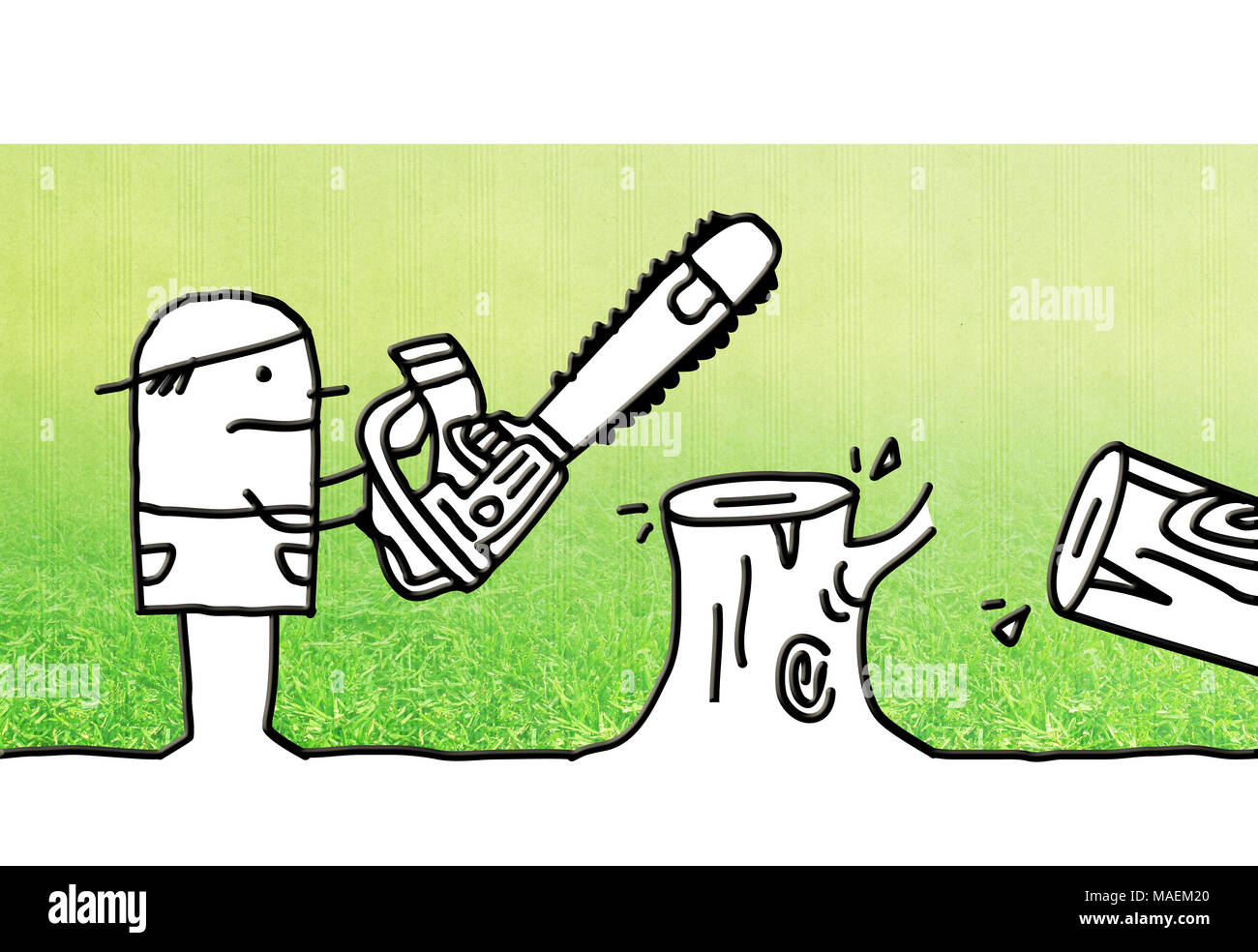 Cartoon lumberjack -Fotos und -Bildmaterial in hoher Auflösung – Alamy