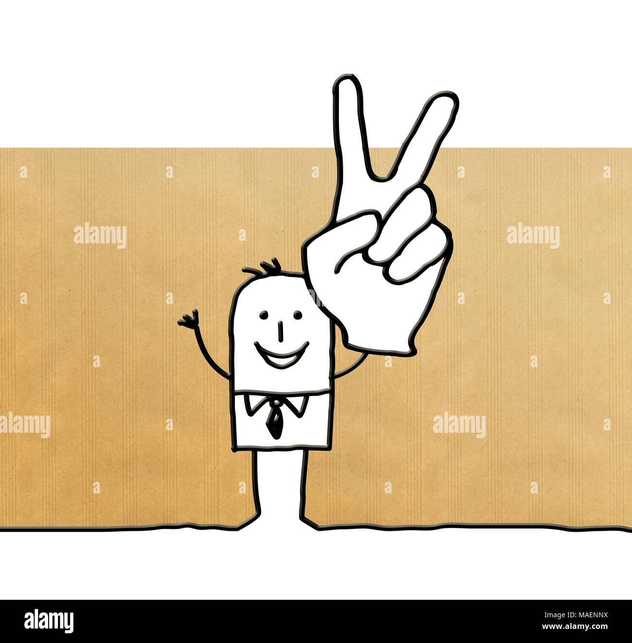 Cartoon okay sign -Fotos und -Bildmaterial in hoher Auflösung – Alamy