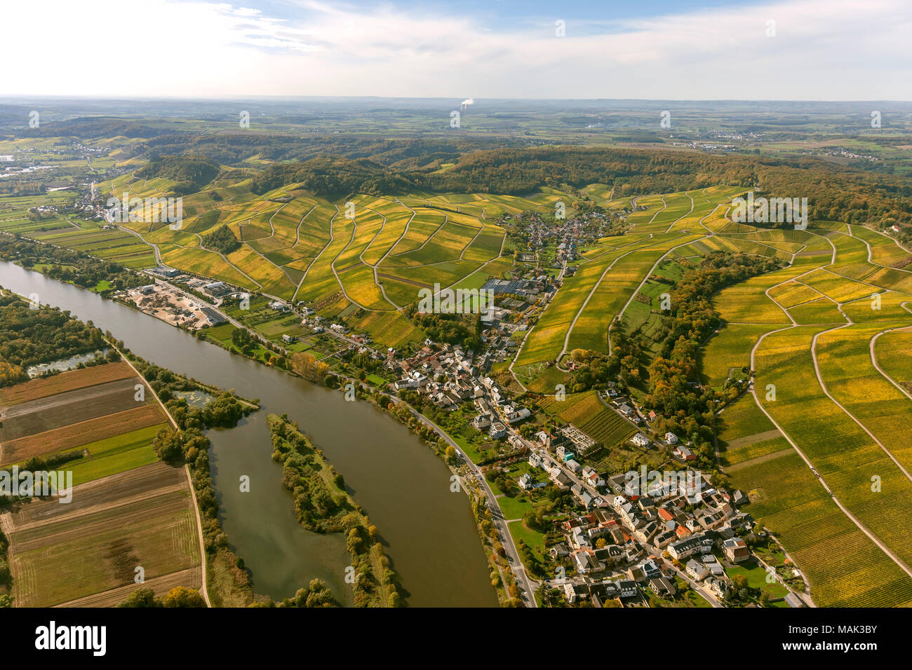 Weinbaugebiet Mosel, Weinberge, Remich Luxemburg, Saarland ...