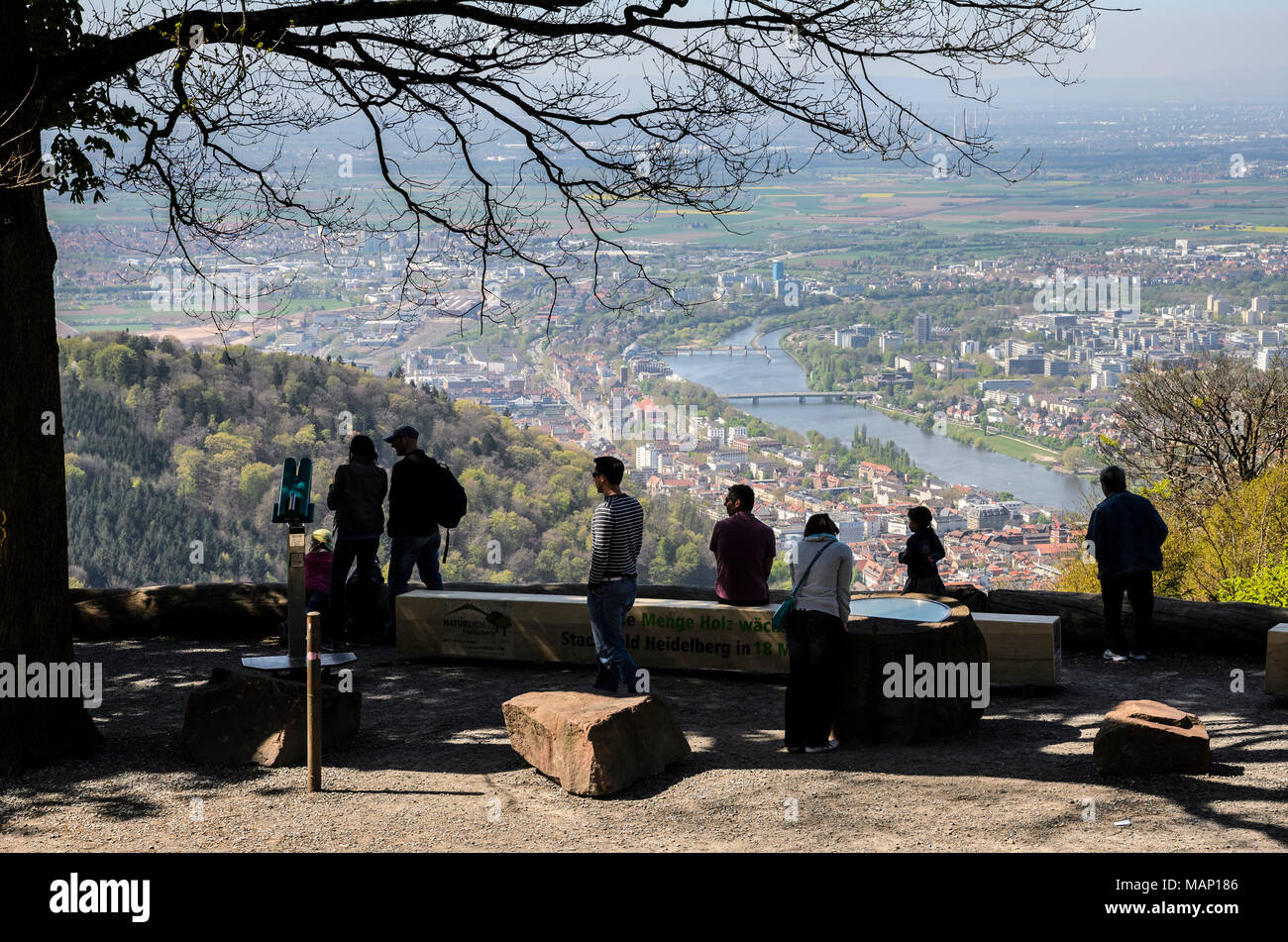 Königstuhl, Heidelberg, Baden-Württemberg, Deutschland Stockfotografie ...