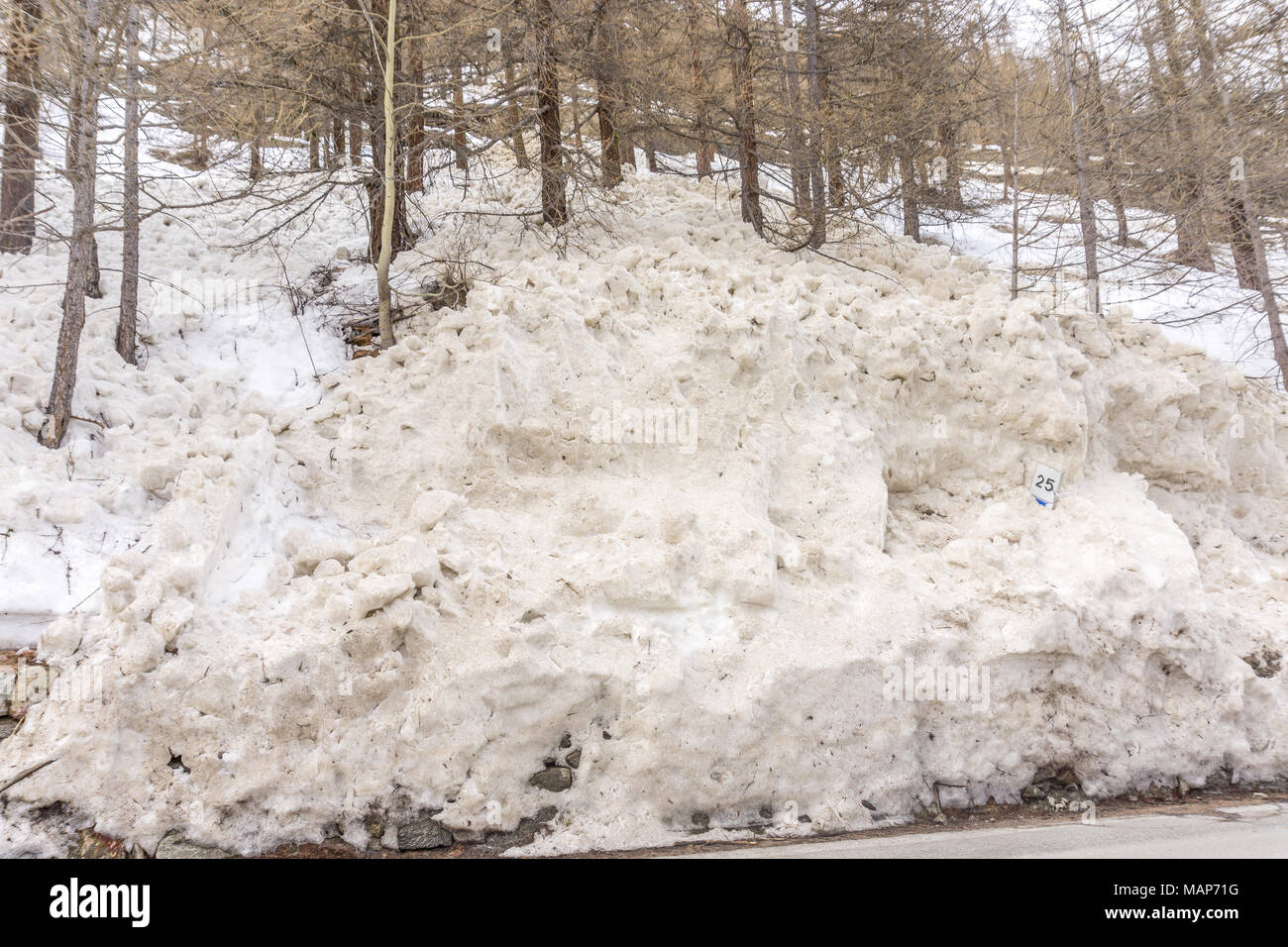 Berg lawine -Fotos und -Bildmaterial in hoher Auflösung – Alamy