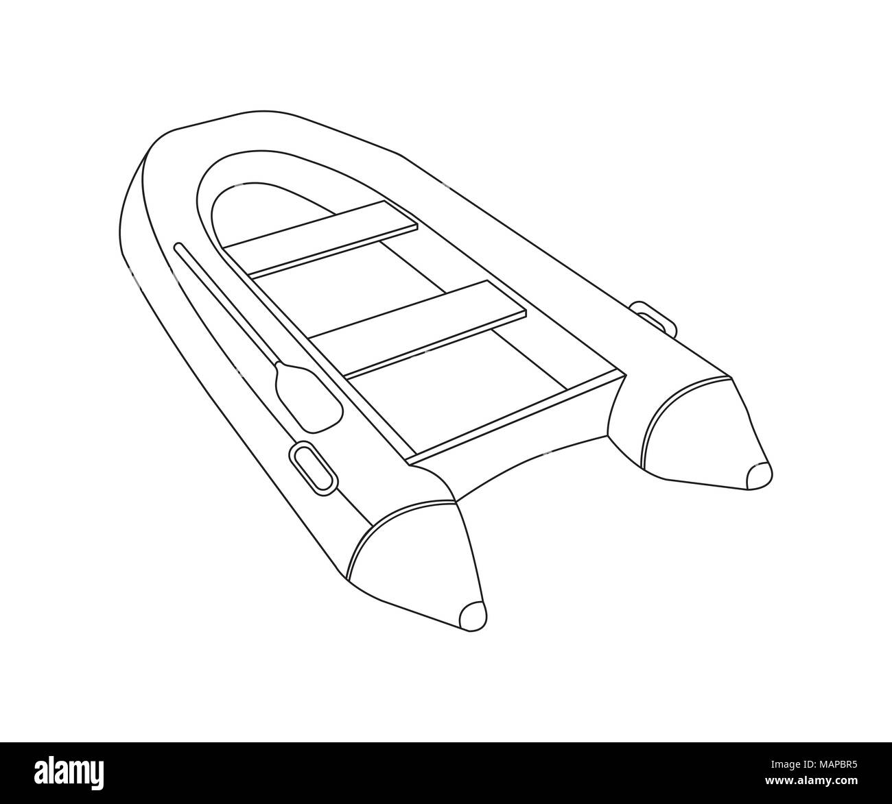 Raft flachbild Symbol und Zeichen. Überblick Vector Illustration Stock ...