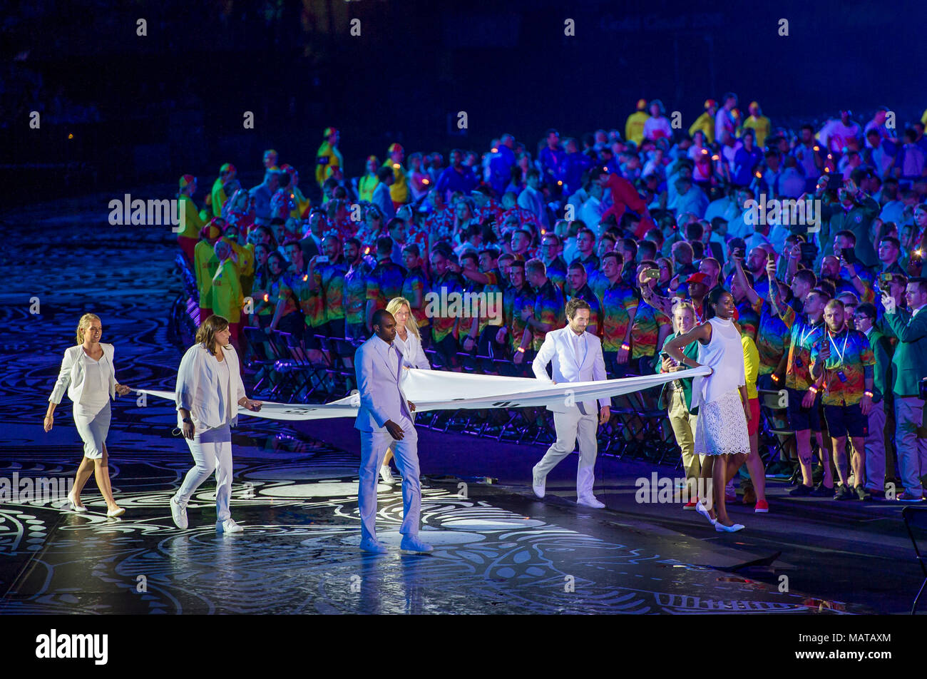 Gold Coast, Australien. 4 Apr, 2018. Die Commonwealth Games Federation ...