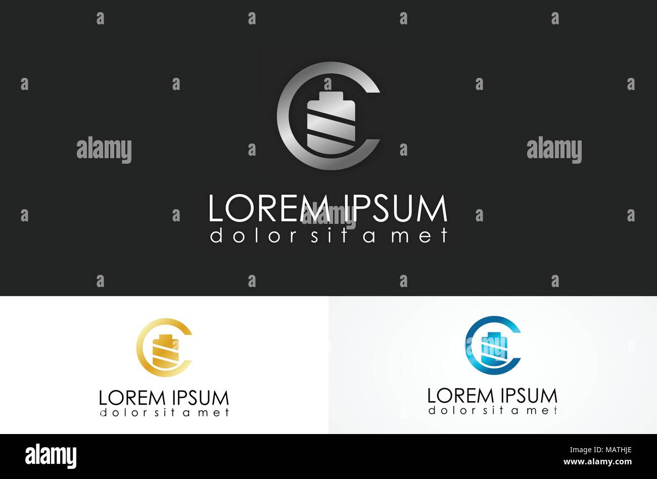 Batterie logo Stock-Vektorgrafiken kaufen - Alamy