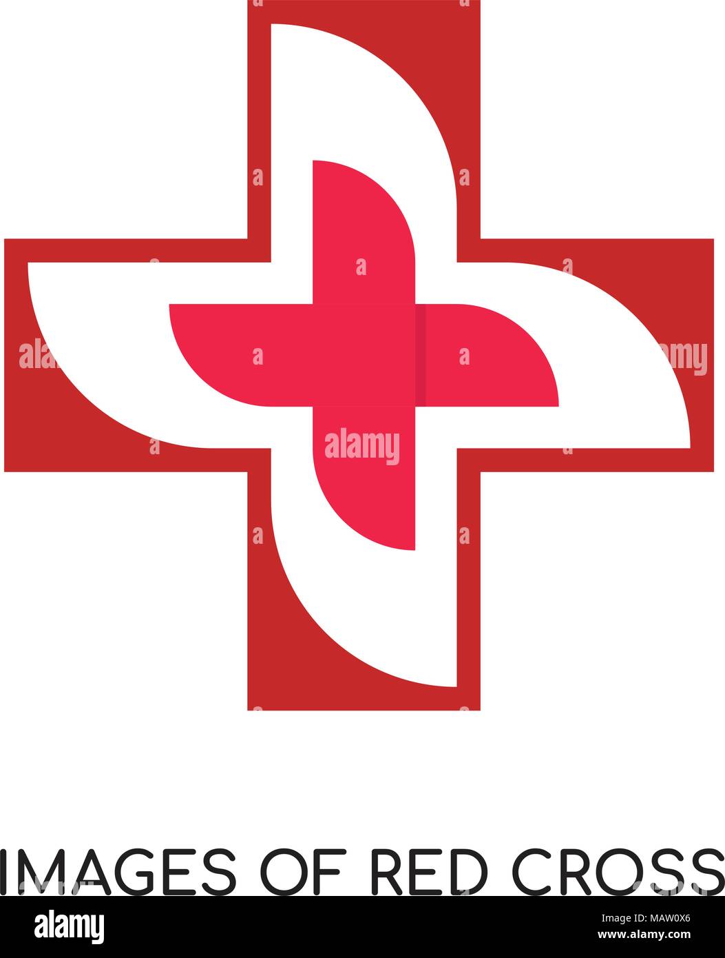 Bild des Roten Kreuzes Logo auf weissem Hintergrund für Ihre Web ...