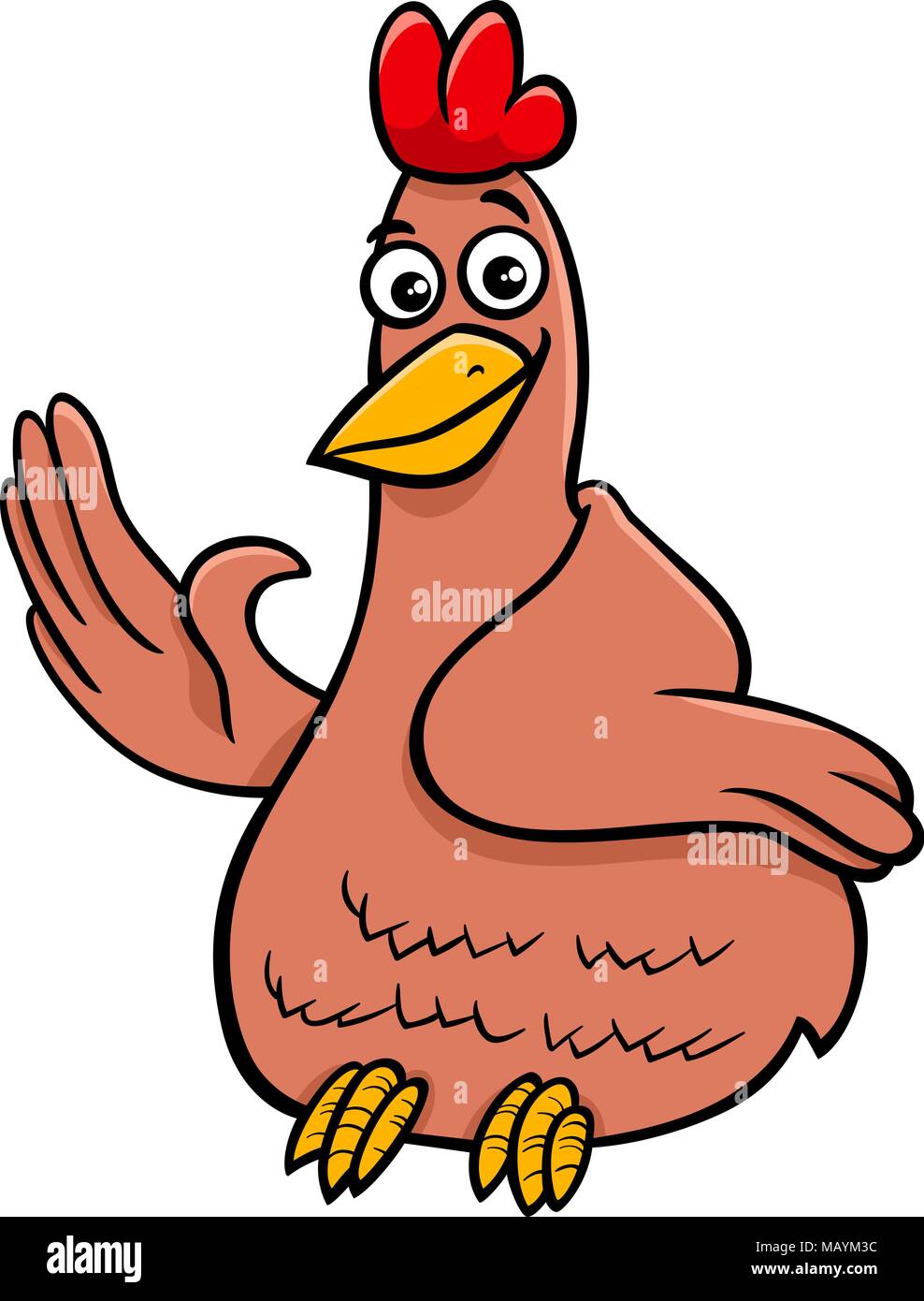 Hen cartoon illustration Stock-Vektorgrafiken kaufen - Seite 2 - Alamy