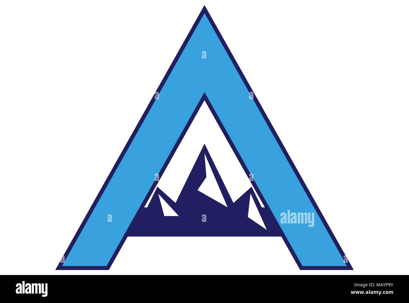 Berge logo Stock-Vektorgrafiken kaufen - Alamy