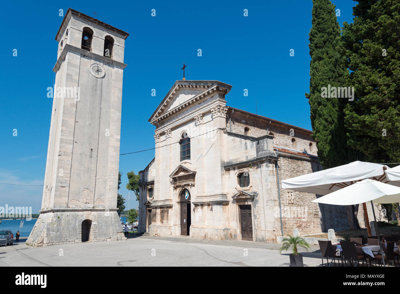 Kathedrale Sv Marija mit Glockenturm, Pula, Istrien, Kroatien ...