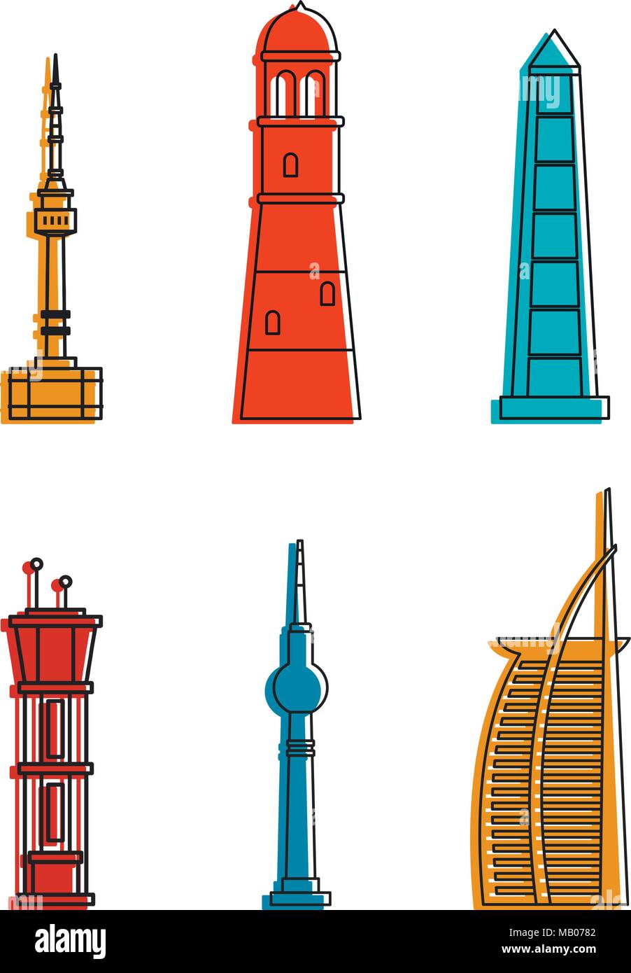 Funkturm szene Stock-Vektorgrafiken kaufen - Alamy