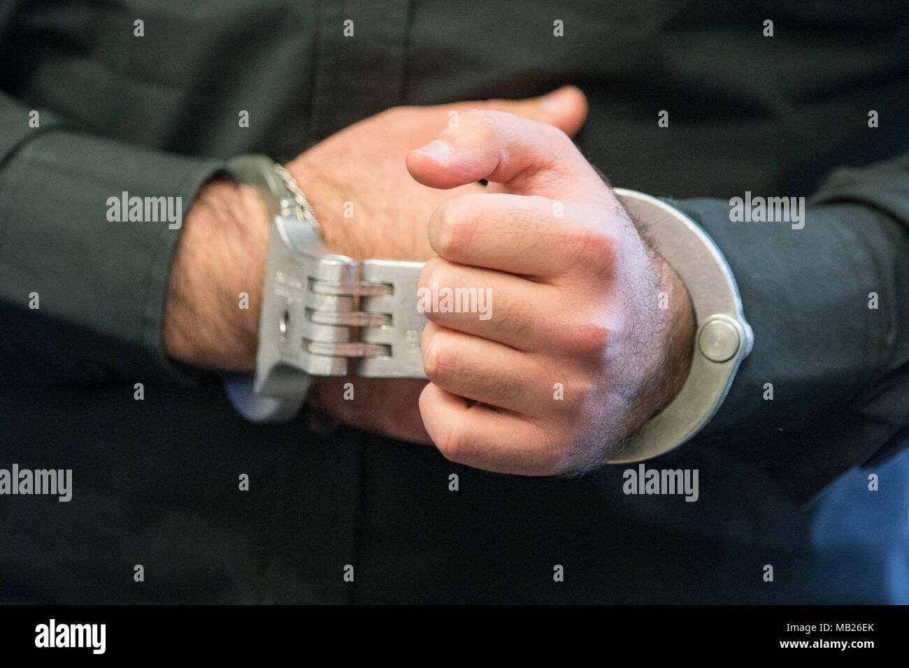 06 April 2018, Deutschland, Ibbenbüren: mit unfreiwilligem Manslaughter ...