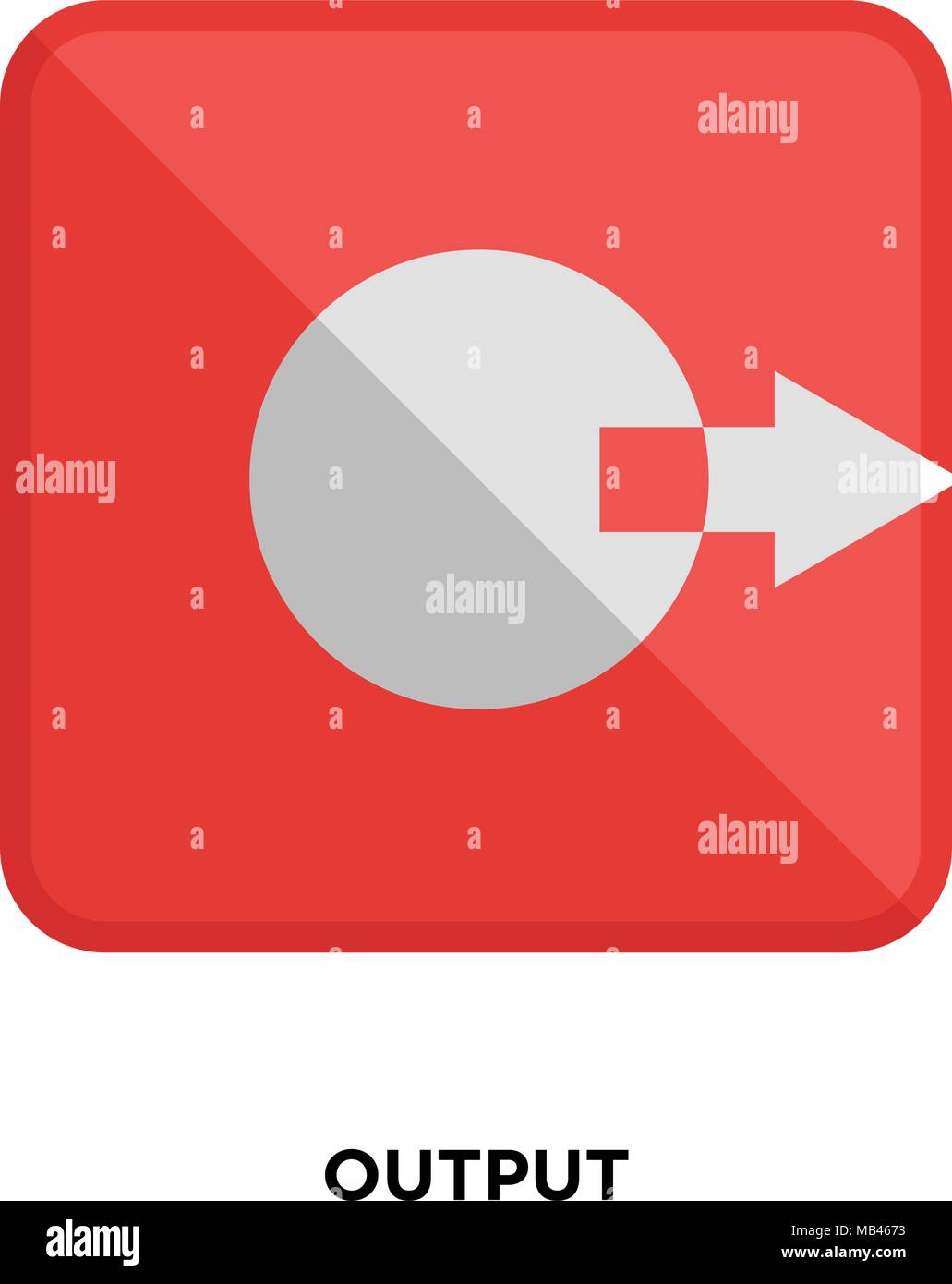 Ausgabe Symbol auf weißem Hintergrund für Ihre Web isoliert, mobile und ...